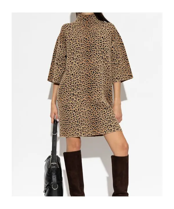 Givenchy Leopard Jacquard Mini Dress
