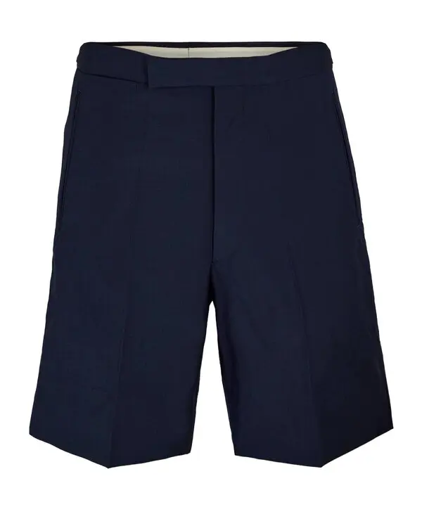 Prada Mohair Woven Tracksuit Shorts - Blue