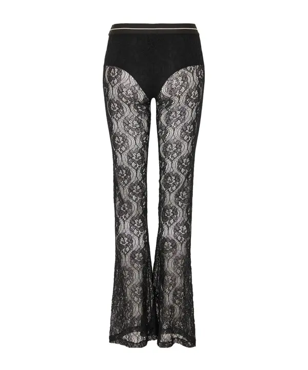 Palm Angels Fullflorallace Flare Trousers