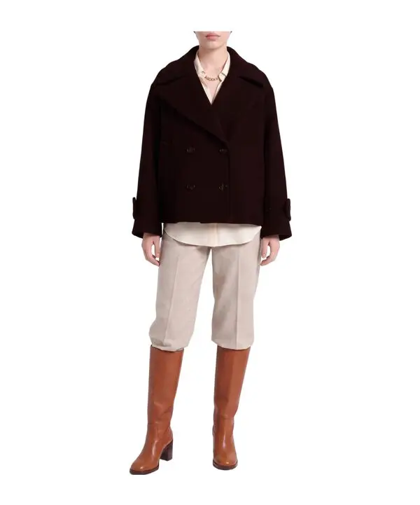 Chloé Double-breasted Felt Coat