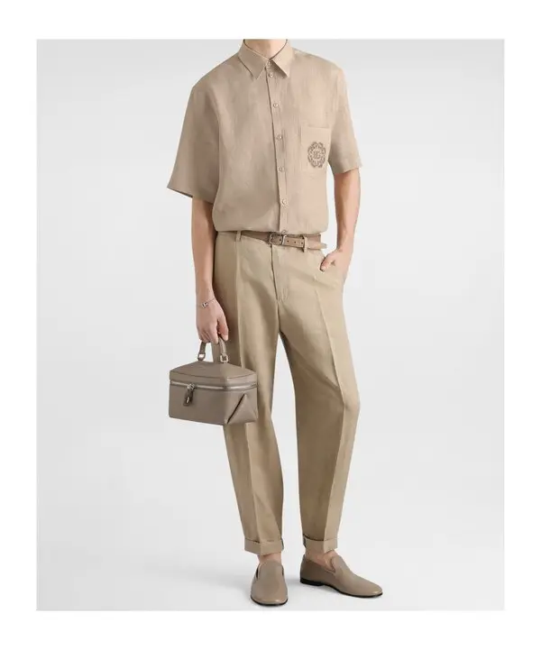 Dolce & Gabbana Cupro-linen Trousers