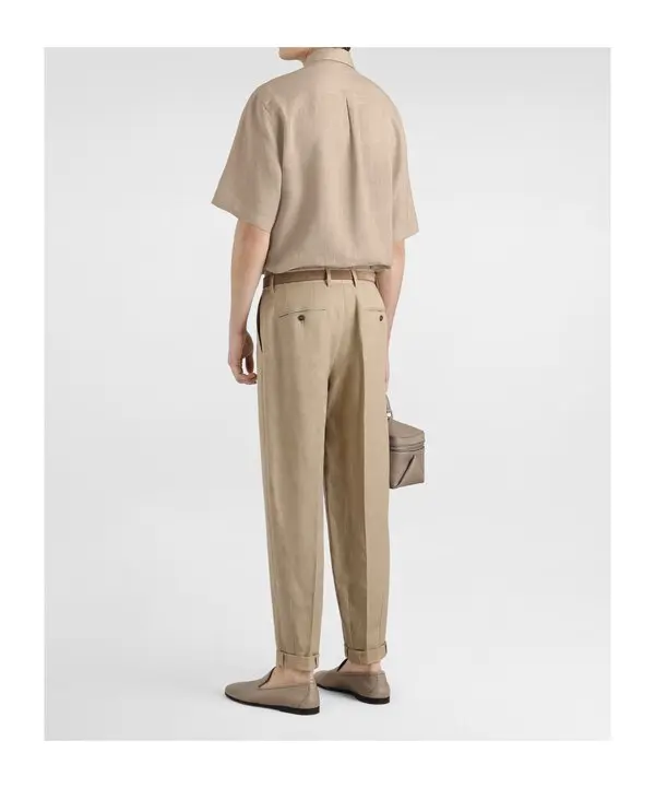 Dolce & Gabbana Cupro-linen Trousers
