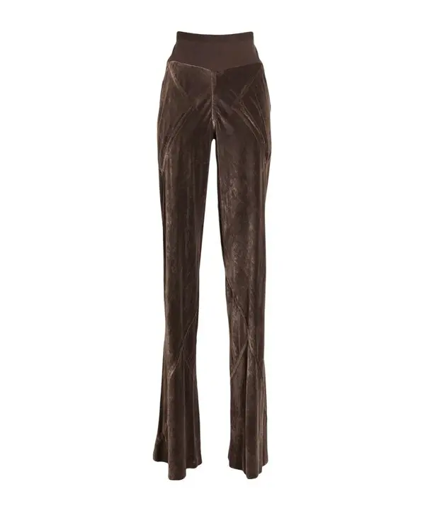 Rick Owens Velvet Wide-leg Pants