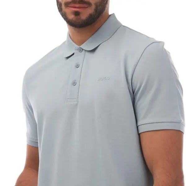 Hugo Boss Light Dustyblue Shortsleeve Polo Shirt