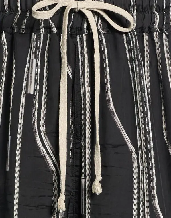 Rick Owens Striped Satin Shorts