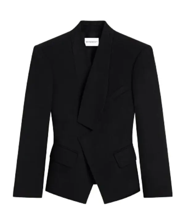 Givenchy Tailored Cropped Blazer - Black