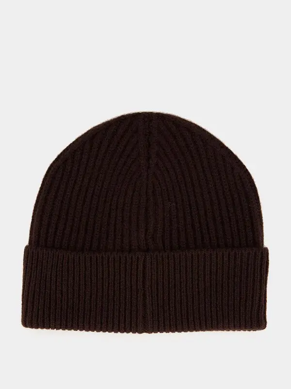 Casablanca Wool Rib Knit Beanie