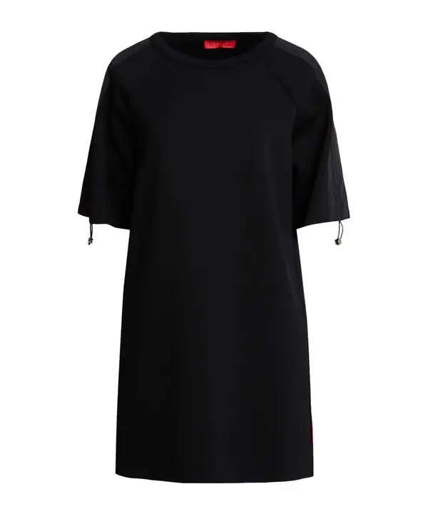 MAXCO. Simple Solid-colored T-shirt Dress