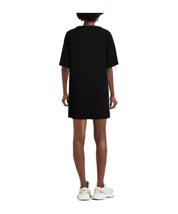 MAXCO. Simple Solid-colored T-shirt Dress