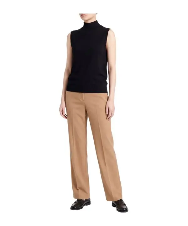Max Mara Sleeveless High Neck Knit Top
