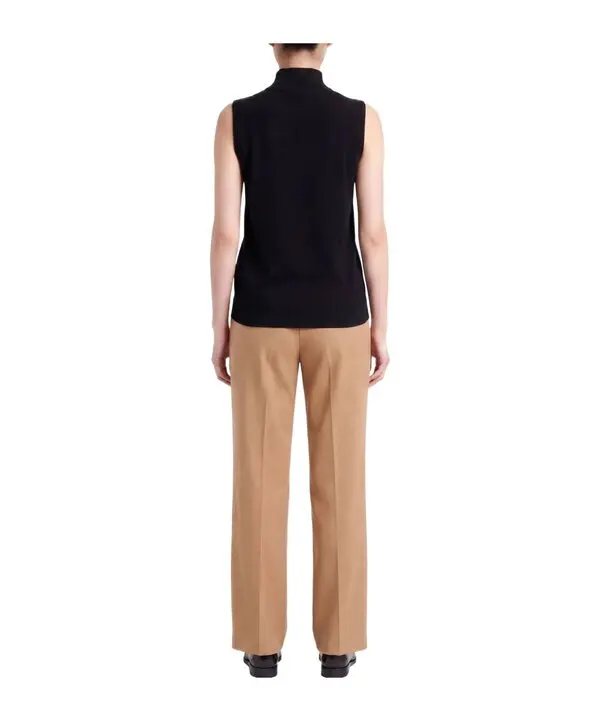 Max Mara Sleeveless High Neck Knit Top