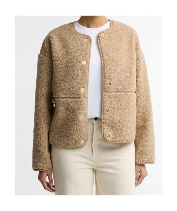 Barbour Collarless Fleece Jacket