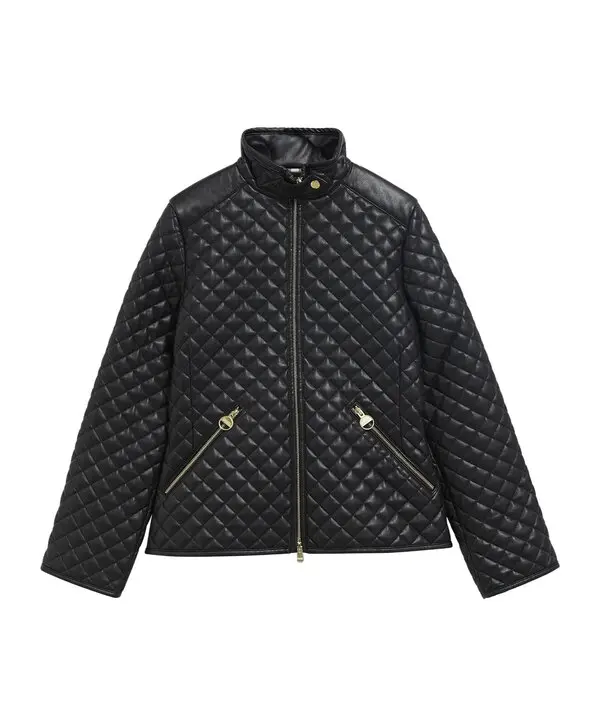 Barbour Quilted Standcollar Jacket - Black