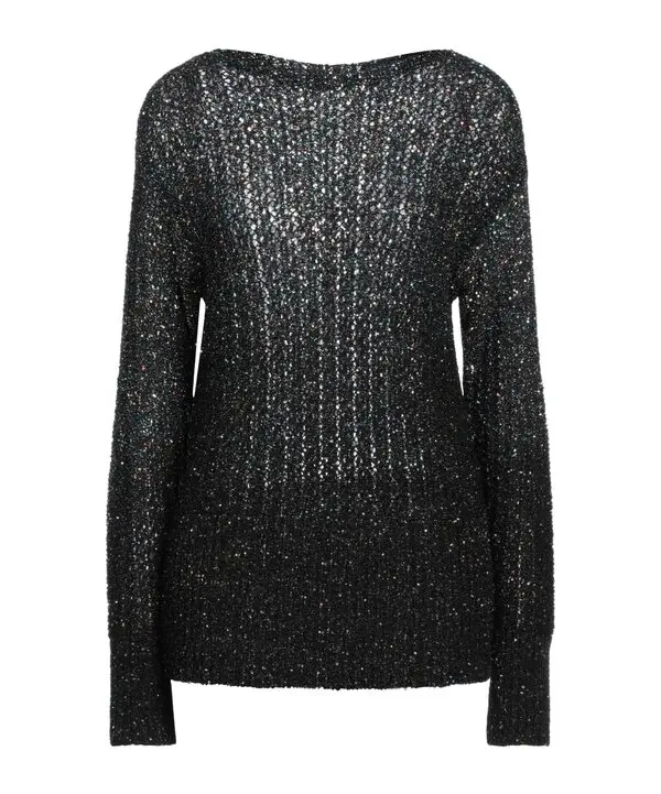 MAISON MARGIELA Sequined Knit Pullover - Black