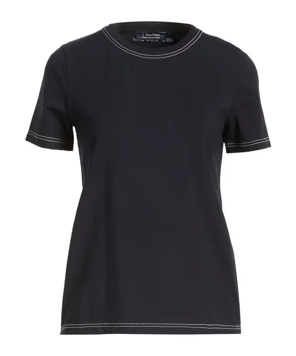 Max Mara Solid Colour T-shirts - Blue