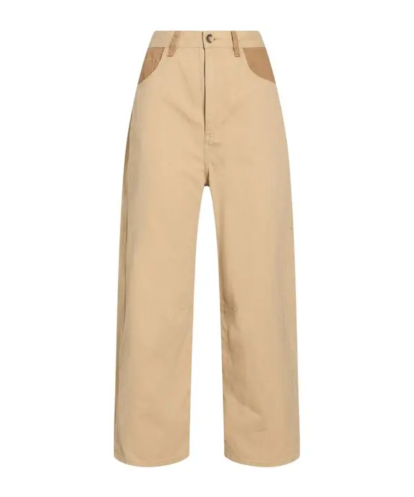 Rag & Bone Tapered Cotton Trousers - Beige