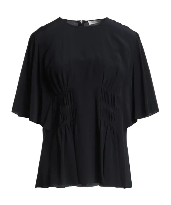 Chloé Solid-color Short-sleeved Top - Blue