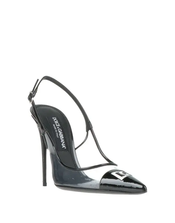 Dolce & Gabbana Two-tone Patent Leather Slingback Pumps