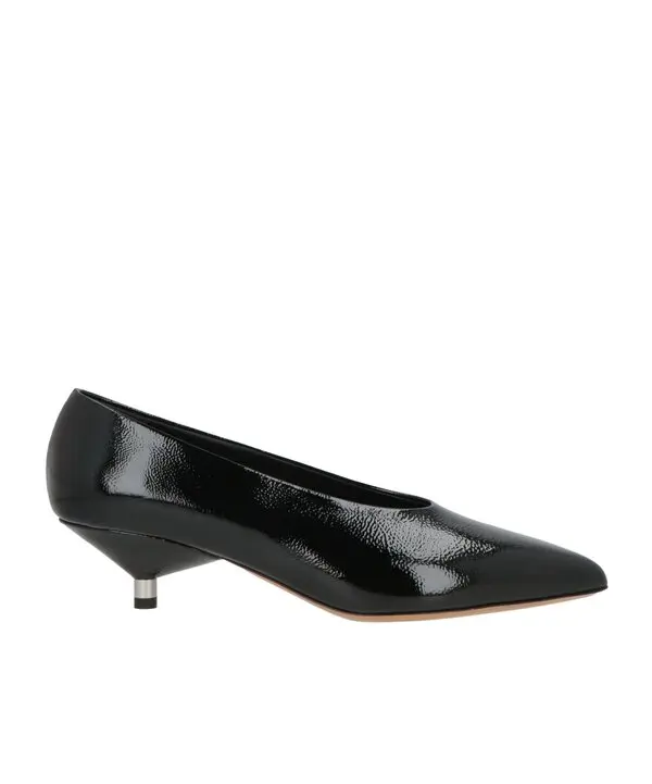 Isabel Marant Étoile Patent Leather Kitten Heel Pumps - Black