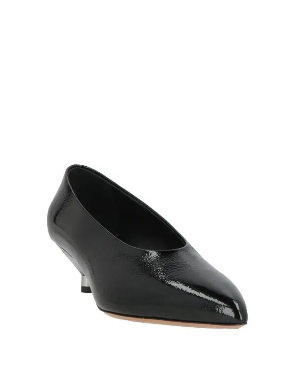Isabel Marant Étoile Patent Leather Kitten Heel Pumps - Black