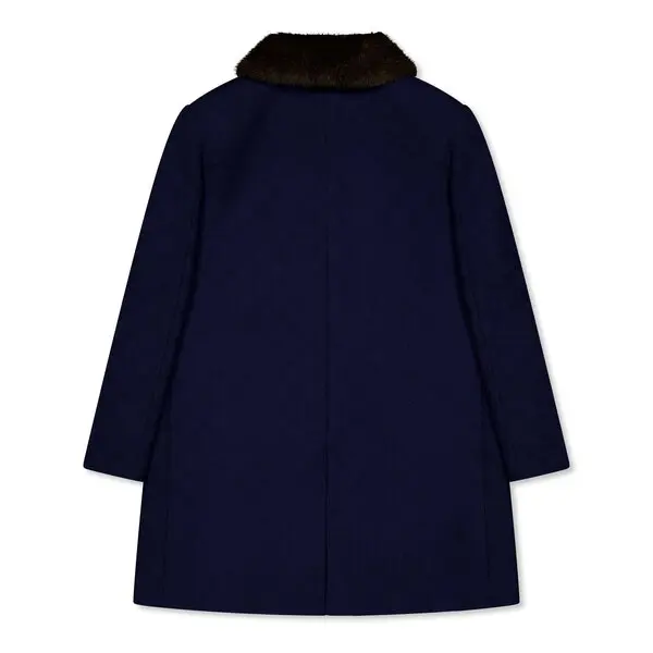 Gucci Double Breasted Fur Collar Coat