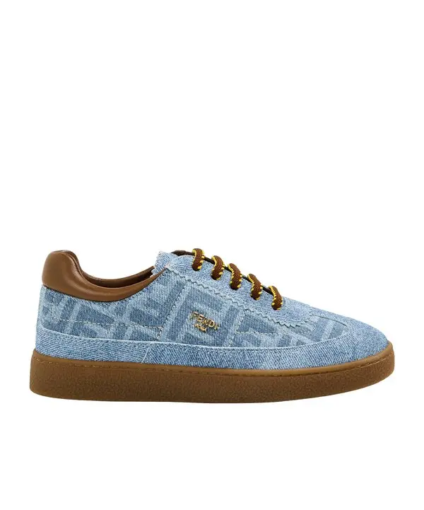 Fendi Low-top "ff" Motif Lace-up Sneakers