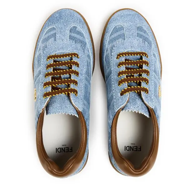 Fendi Low-top "ff" Motif Lace-up Sneakers