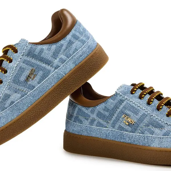 Fendi Low-top "ff" Motif Lace-up Sneakers