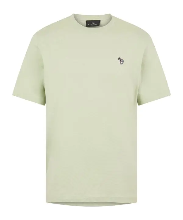 Paul Smith Zebrapattern Embroidered Shortsleeve Top