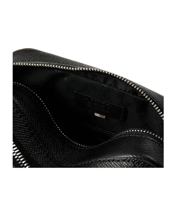 Hugo Boss Crossgrain Leather Crossbody Bag