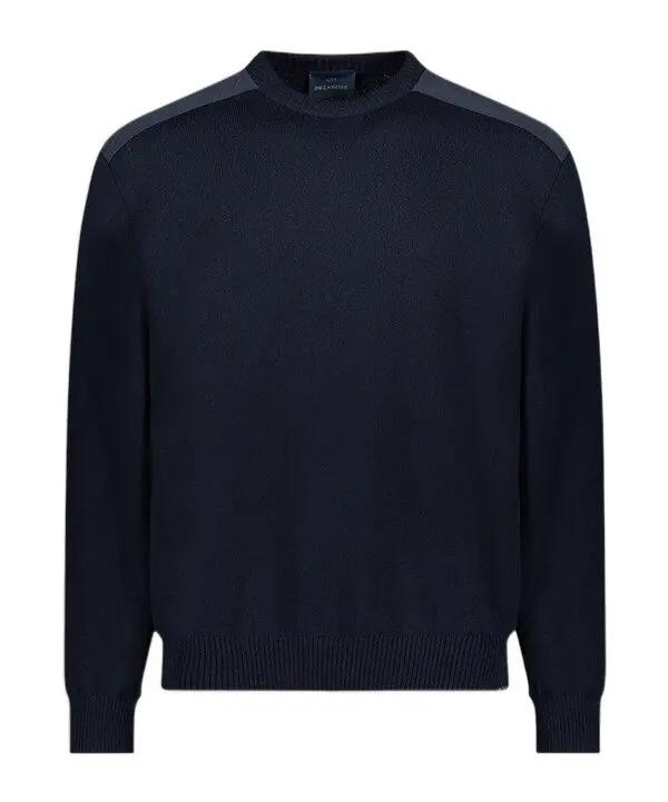 Paul & Shark Navy Crewneck Knit Sweater - Grey