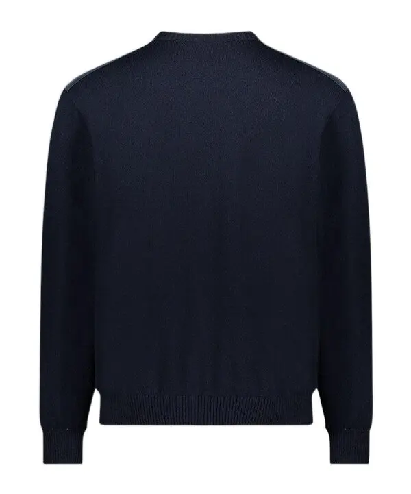 Paul & Shark Navy Crewneck Knit Sweater