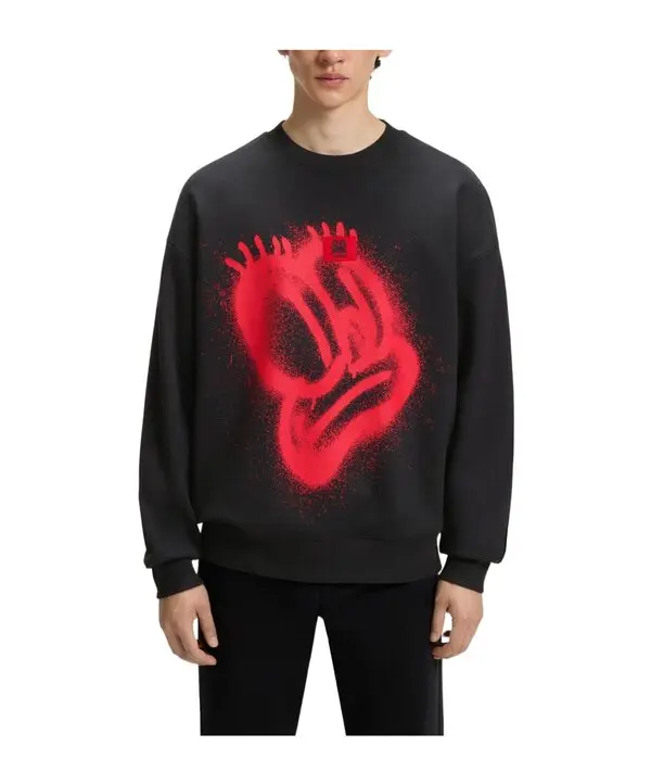 Hugo Boss Crewneck Jumper With Graphic Print