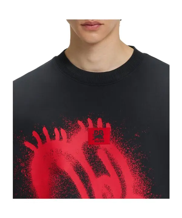 Hugo Boss Crewneck Jumper With Graphic Print
