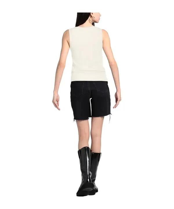 Max Mara Sleeveless Solid-colored Knit Tank Top