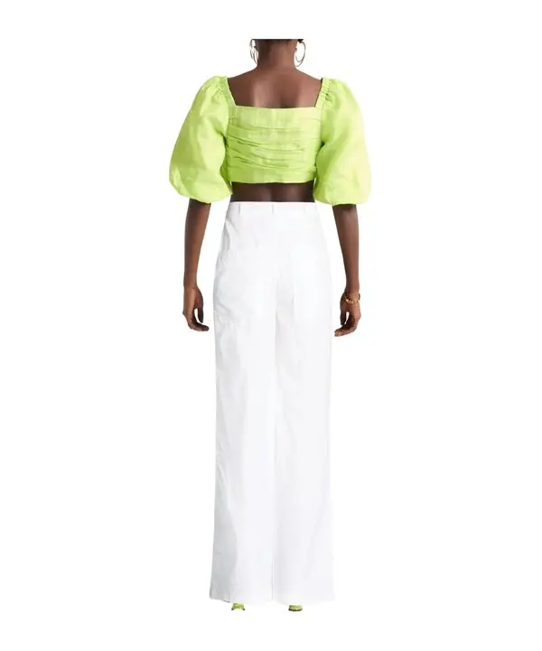 Max Mara Solid Color Wide-leg Trousers