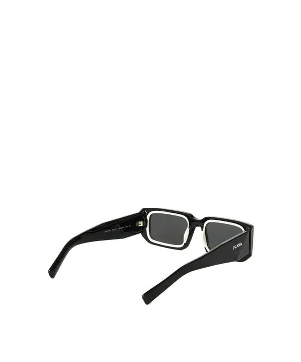 Prada Acetate Rectangular Sunglasses