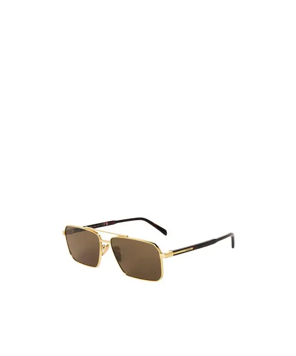 Prada Gold Square Sunglasses - Golden