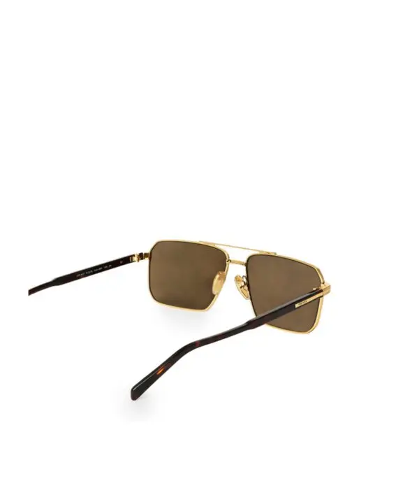 Prada Gold Square Sunglasses