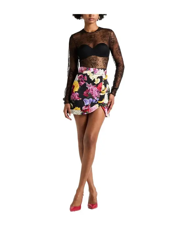 Dolce & Gabbana Floral Jacquard Mini Skirt