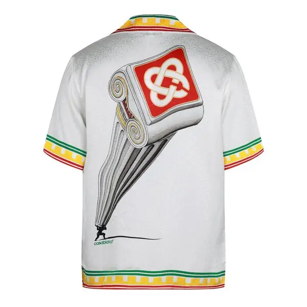 Casablanca Embroideredpocket Campcollar Shortsleeve Shirt