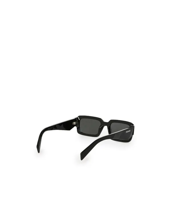 Prada Acetate Narrow Square Sunglasses