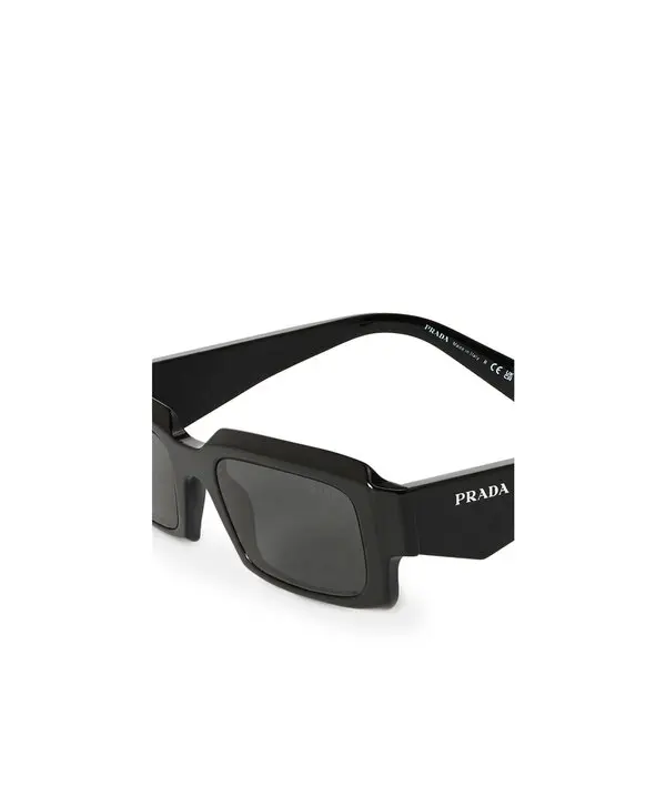 Prada Acetate Narrow Square Sunglasses