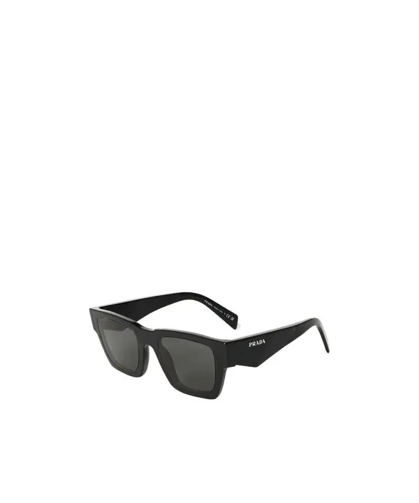 Prada Acetate Cateye Square Sunglasses - Black