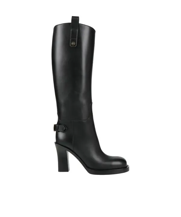 Burberry Leather Sole Boots - Black