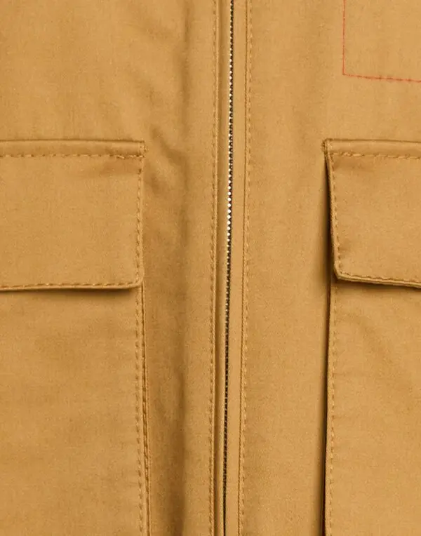 MAXCO. Max&co. Zip-up Twill Jacket With Flap Pockets
