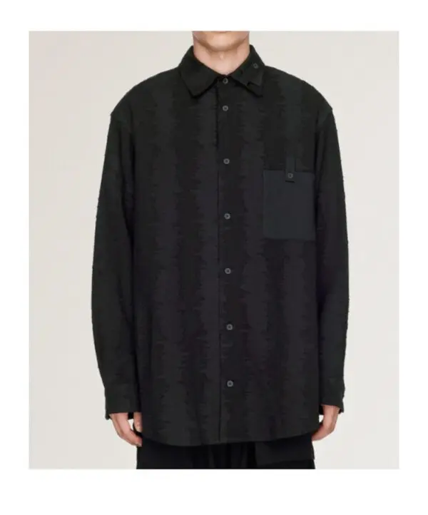Y3 Long-sleeve Shirt With Decorative Stitching