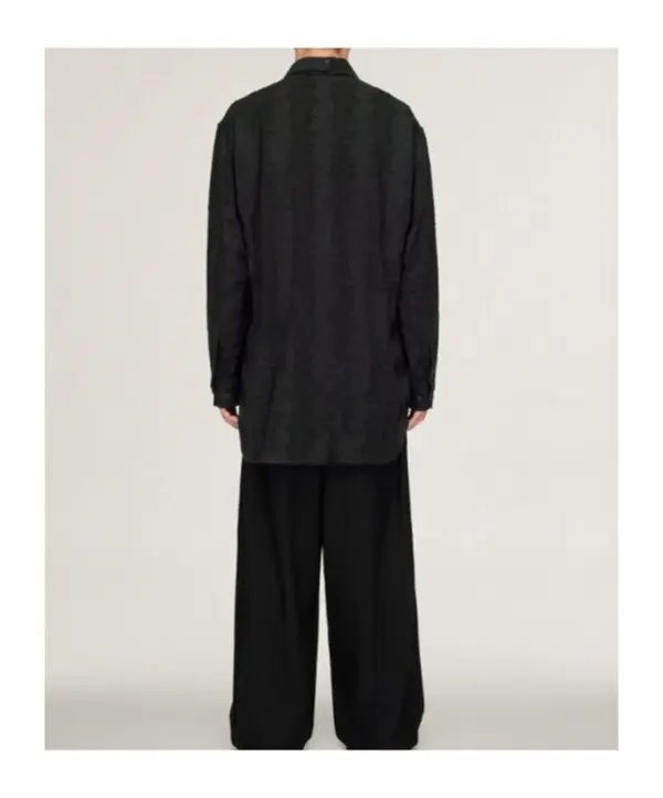 Y3 Long-sleeve Shirt With Decorative Stitching
