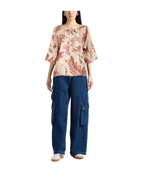 Max Mara Floral-print Silk Tops
