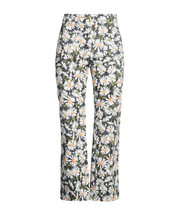 Max Mara Floral Print Bootcut Trousers - Black